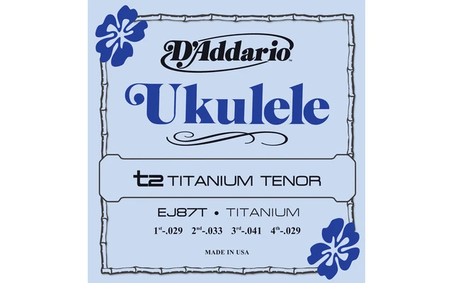 DAddario EJ87T Titanium Ukulele Tenor - DJMania