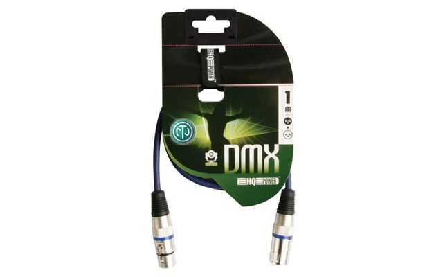 Cable DMX profesional con conector Neutrik - 1 metro - DJMania
