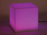 Pequeño cubo luminoso con cambio de colores automáti - DJMania