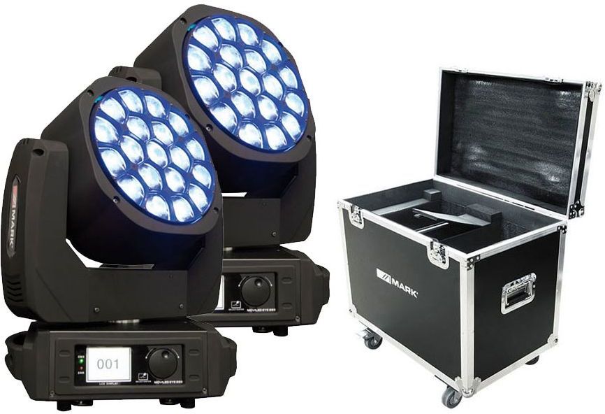 2x Mark MoviLED EYE 285 MkII + FlightCase - DJMania