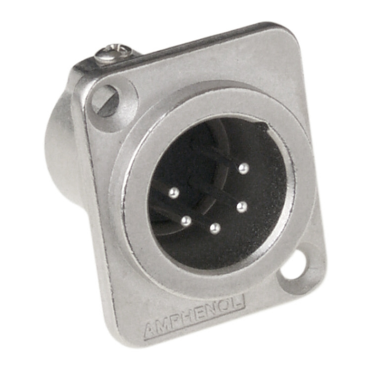 Amphenol AC 5MDZ Conector Chasis XLR macho 5 Pines universal - DJMania