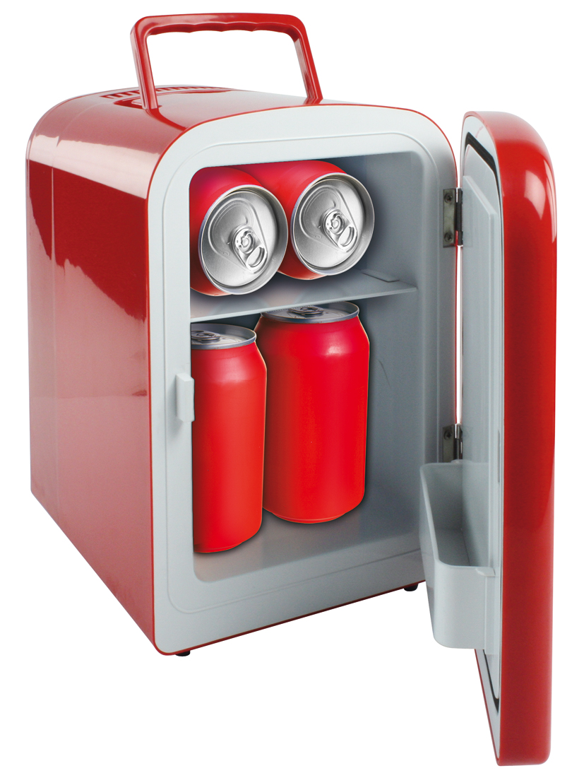 Mini nevera de 4 litros en color rojo - DJMania