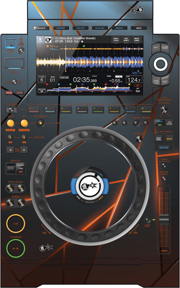 CDJ 3000 Skin - Rifter Orange - DJMania