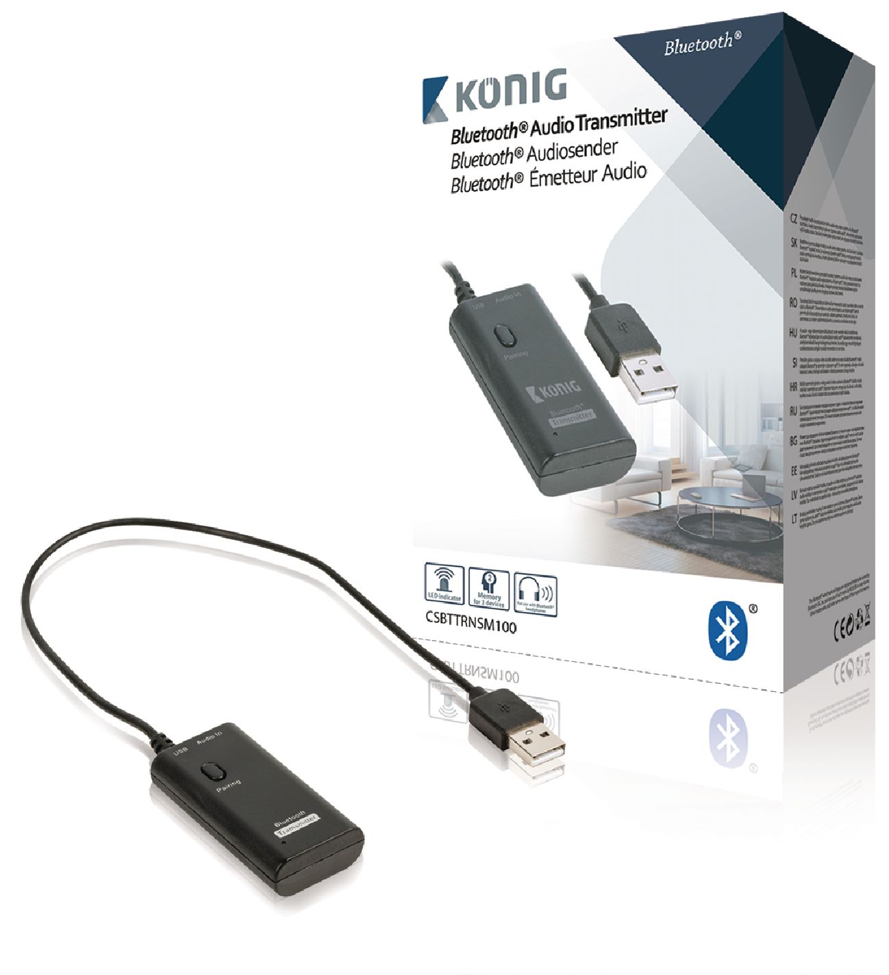 Transmisor de audio con tecnología inalámbrica Bluetooth para ...