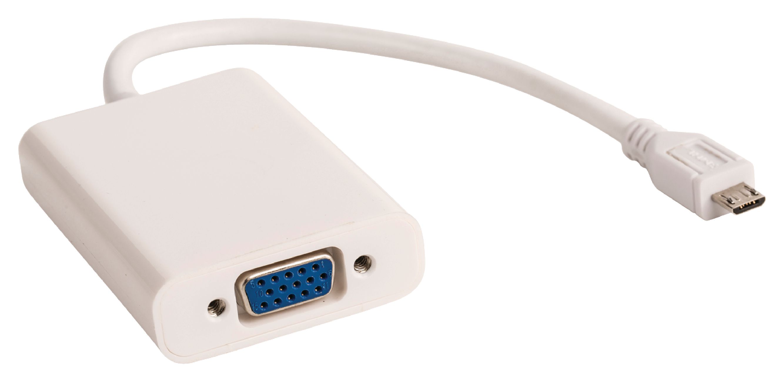 Cable adaptador MHL, USB 5-pines Micro B macho – VGA hembra + USB Micro ...