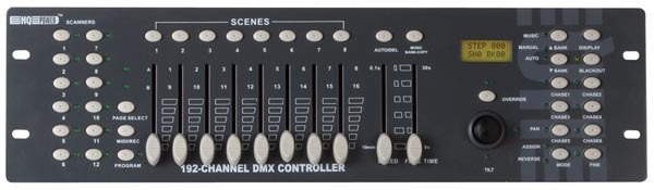 Controlador DMX de 192 canales con palanca de control - DJMania