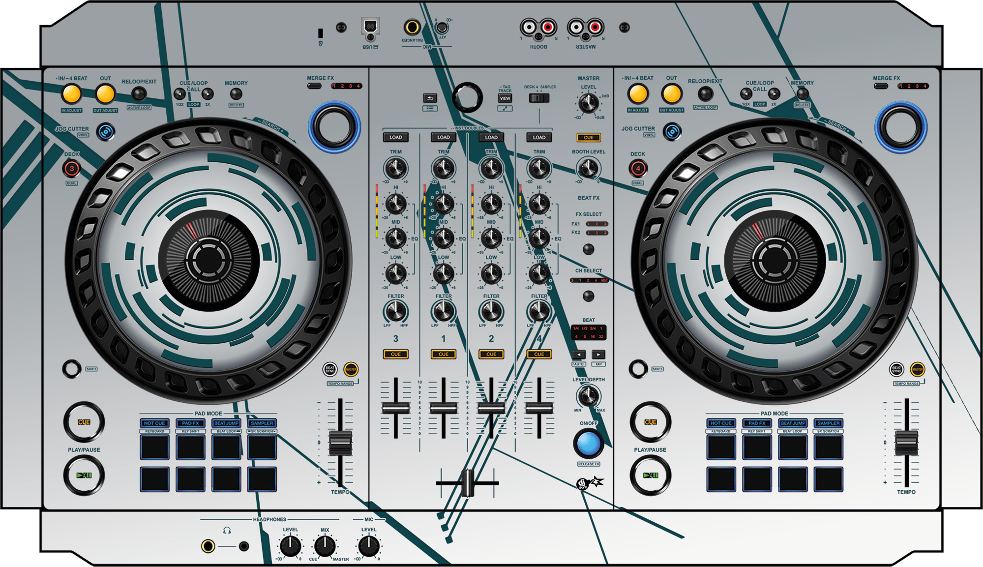 DDJ FLX-6 Skin - Constructor - DJMania