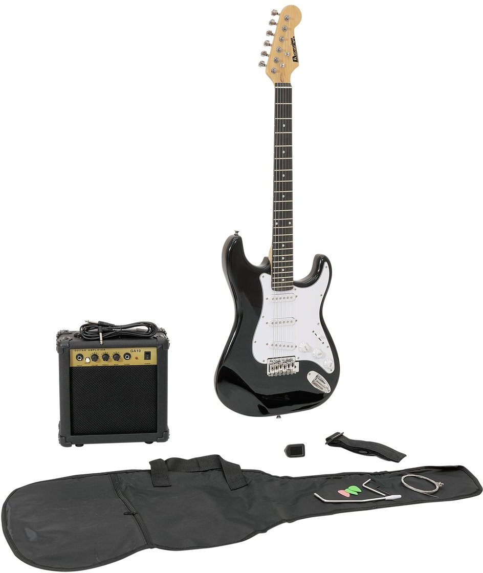 DIMAVERY EGS-1 Electric guitar set, black - DJMania