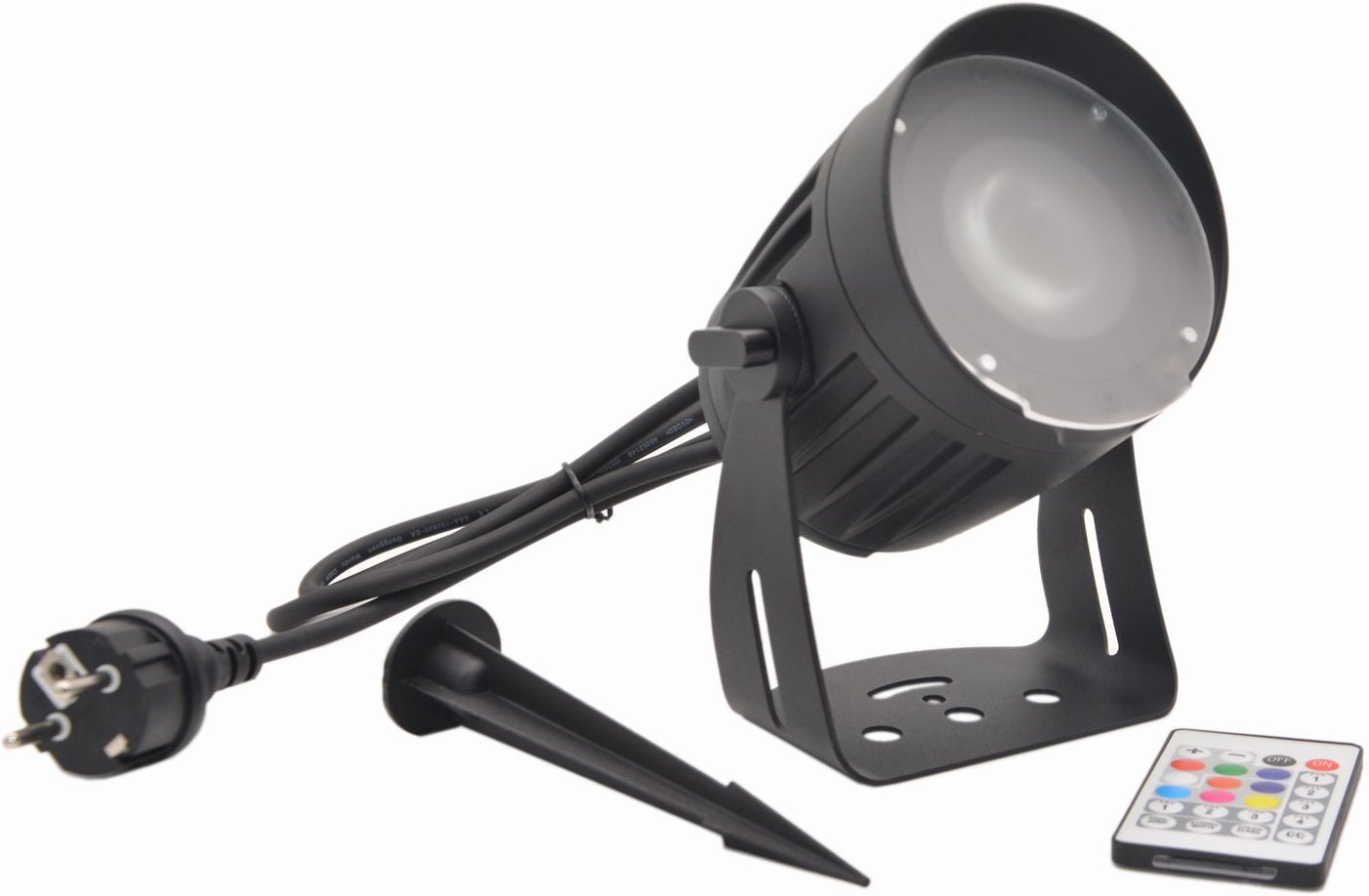 EUROLITE LED Outdoor Spot 15W RGBW QuickDMX with stake - DJMania