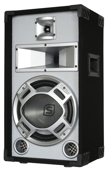 Baffle blanco 10"/25cm 400W LED azules. - DJMania