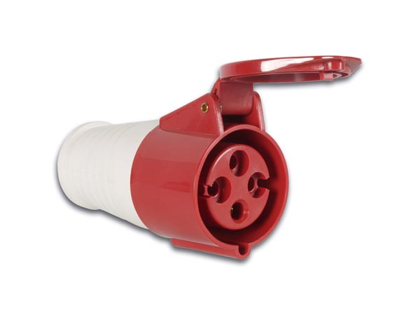 CLAVIJA - 380V/16A - 3 POLOS + TIERRA - IP44 - DJMania