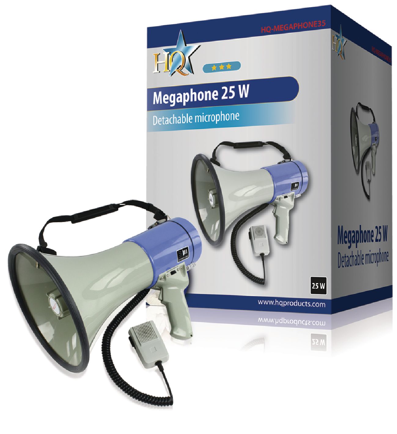 Megáfono de 25W con micrófono desmontable - DJMania