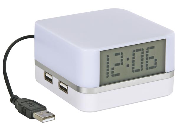 Reloj digital con HUB USB 2.0 - Cambiar color LED - DJMania