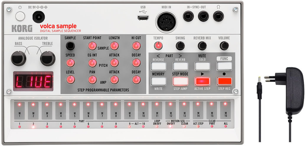 Korg Volca Sample 2 + Alimentador - DJMania