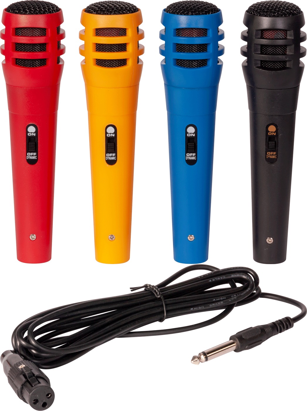 LTC Audio DM500 - Set de 4 micrófonos de colores - DJMania