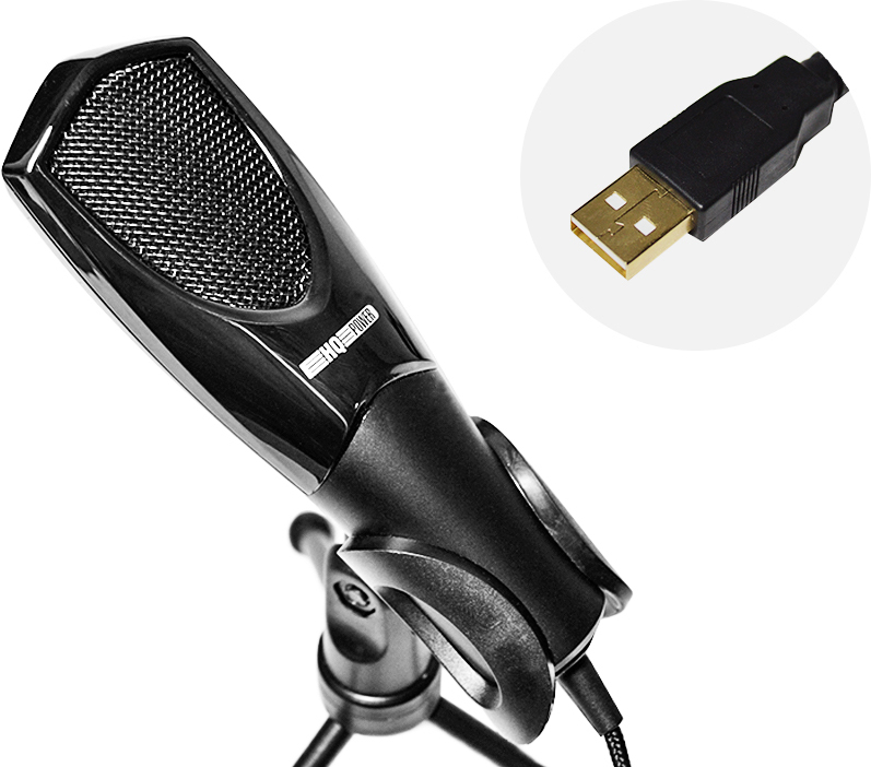 Micrófono USB con pie de sobremesa - DJMania