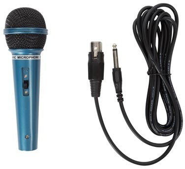 Micrófono dinamico - color Azul - DJMania
