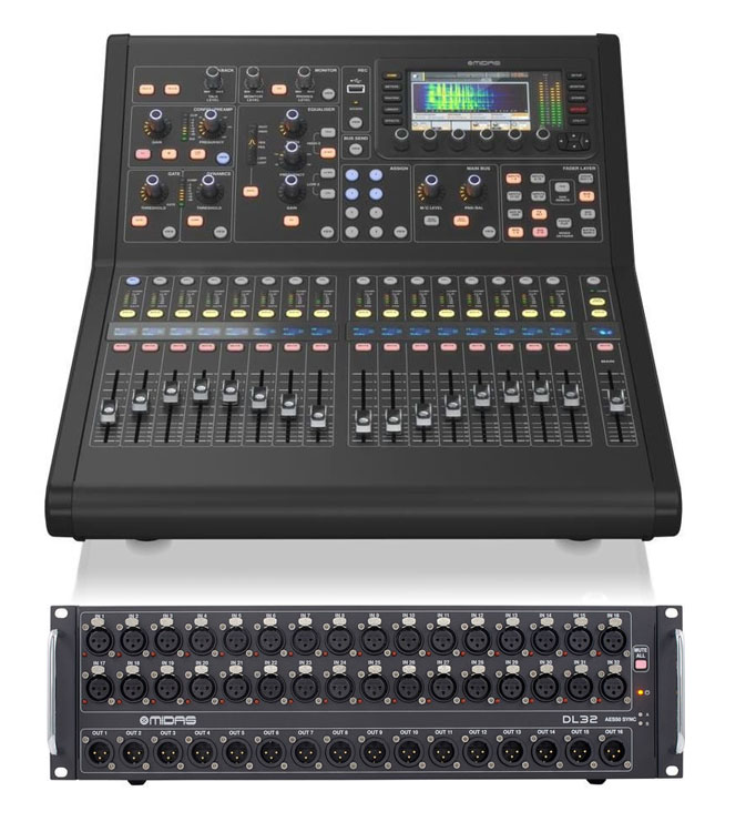 MIDAS M32R Live + Midas DL32 - DJMania