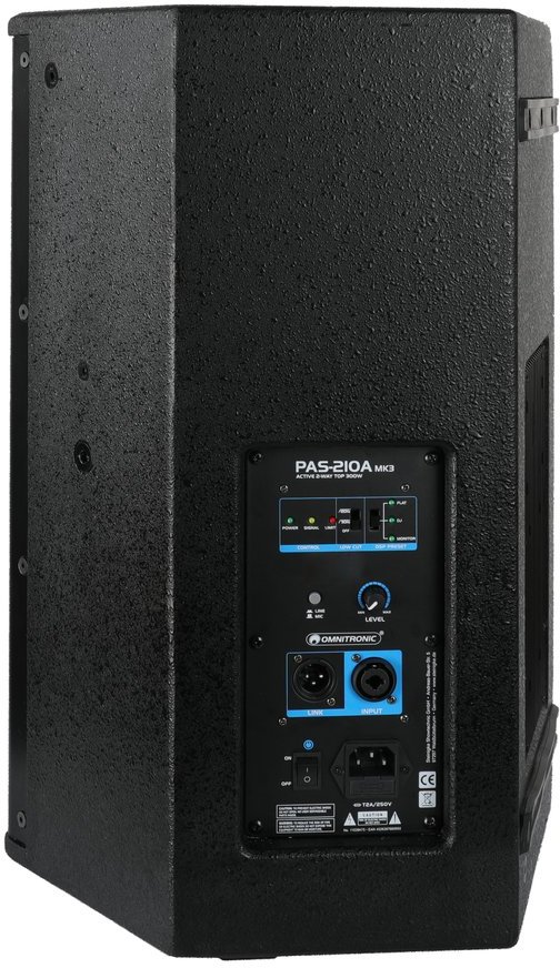 OMNITRONIC PAS-210A MK3 2-Way Top, active, DSP - DJMania