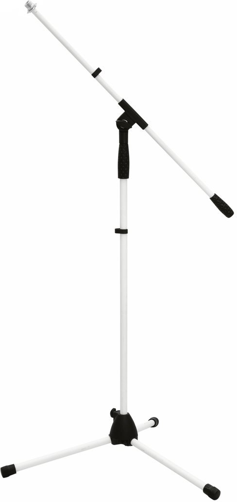 Omnitronic Trípode de micrófono MS-1W con brazo articulado blanco - DJMania