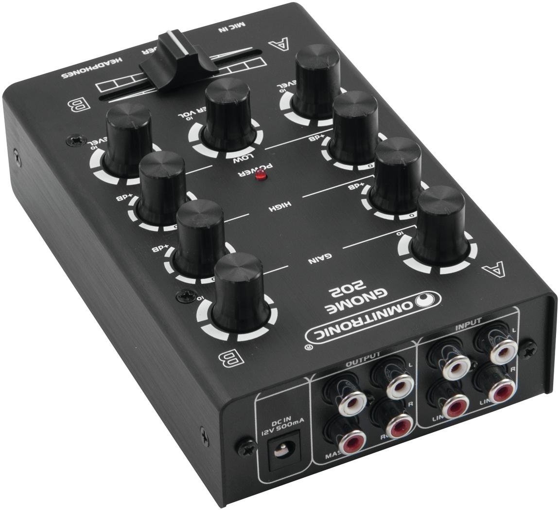 Omnitronic Gnome 202 Mini Mixer black - DJMania