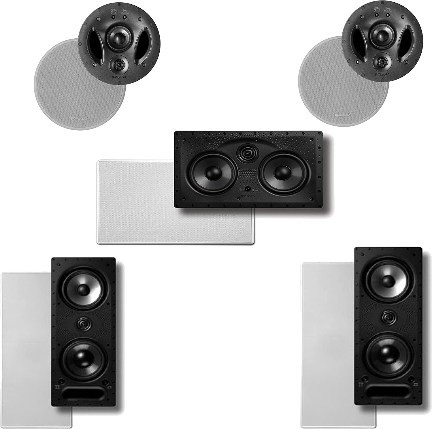 Polk Audio LS - Sistema de altavoces 5.0 para Home Cinema - DJMania