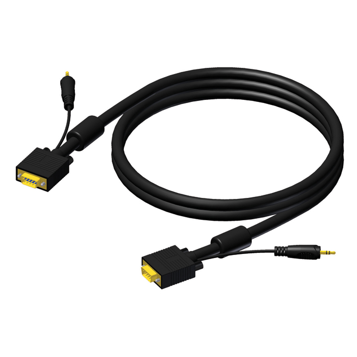 Adam Hall Cables CAV 115 15 - Cable de Vídeo de SVGA macho y Minijack 3 ...