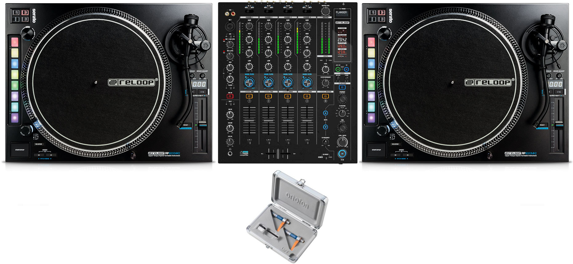 Reloop RMX-95 + 2X Reloop DJ RP-8000 MK2 + Ortofon Concorde DJ MkII ...