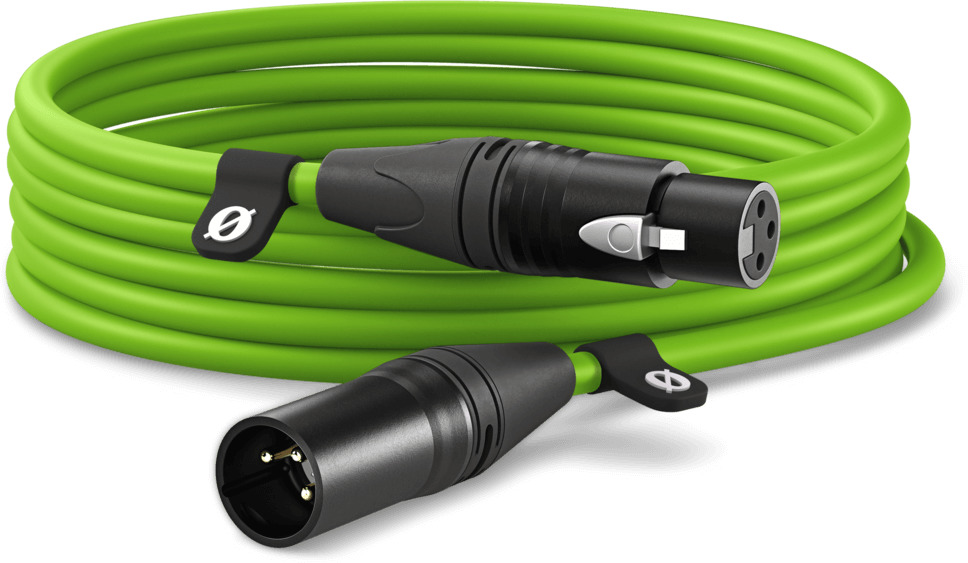 Rode XLR Cable 6M Green - DJMania
