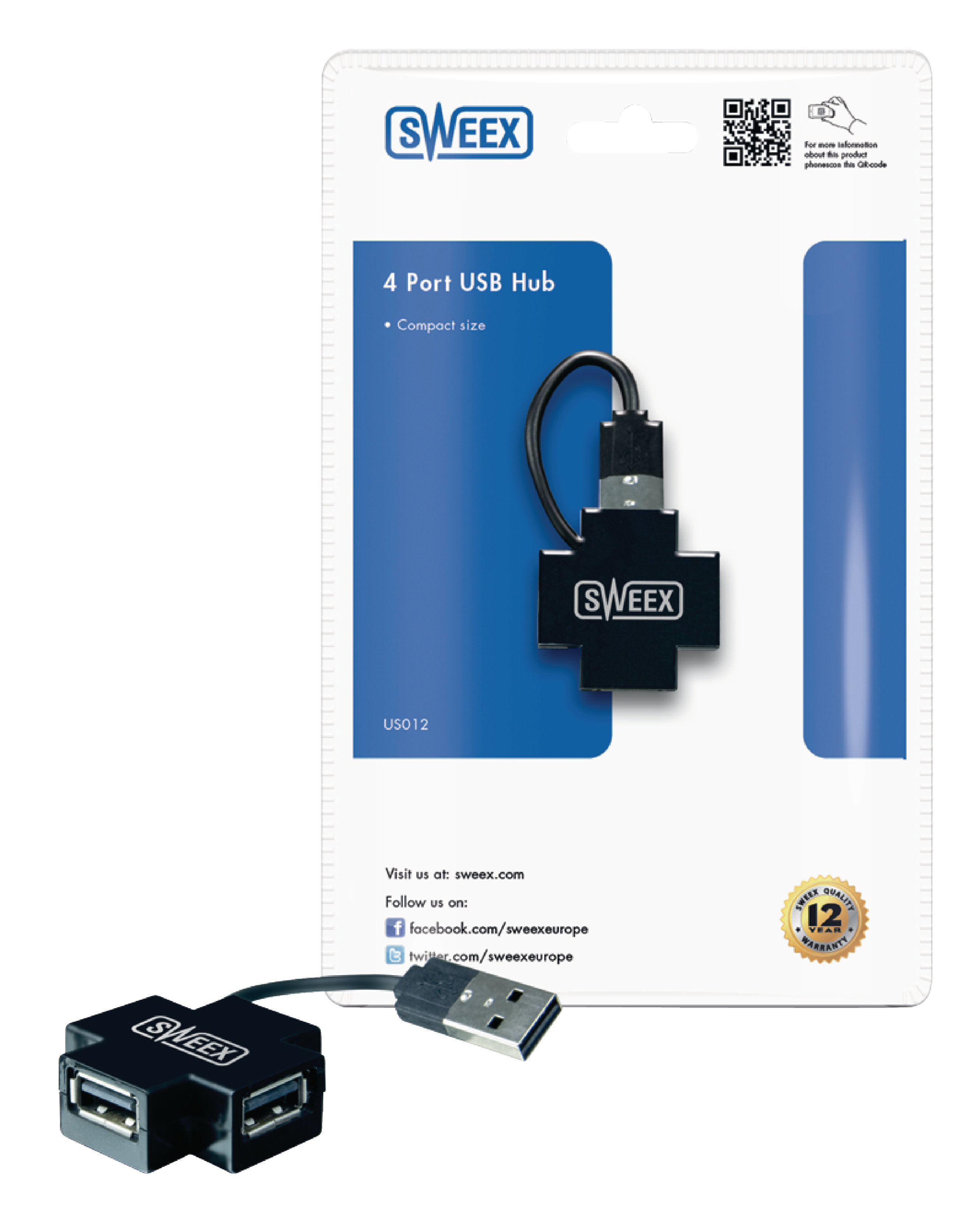 Concentrador Sweex USB de 4 puertos - DJMania Concentrador Sweex USB de 4 puertos - DJMania