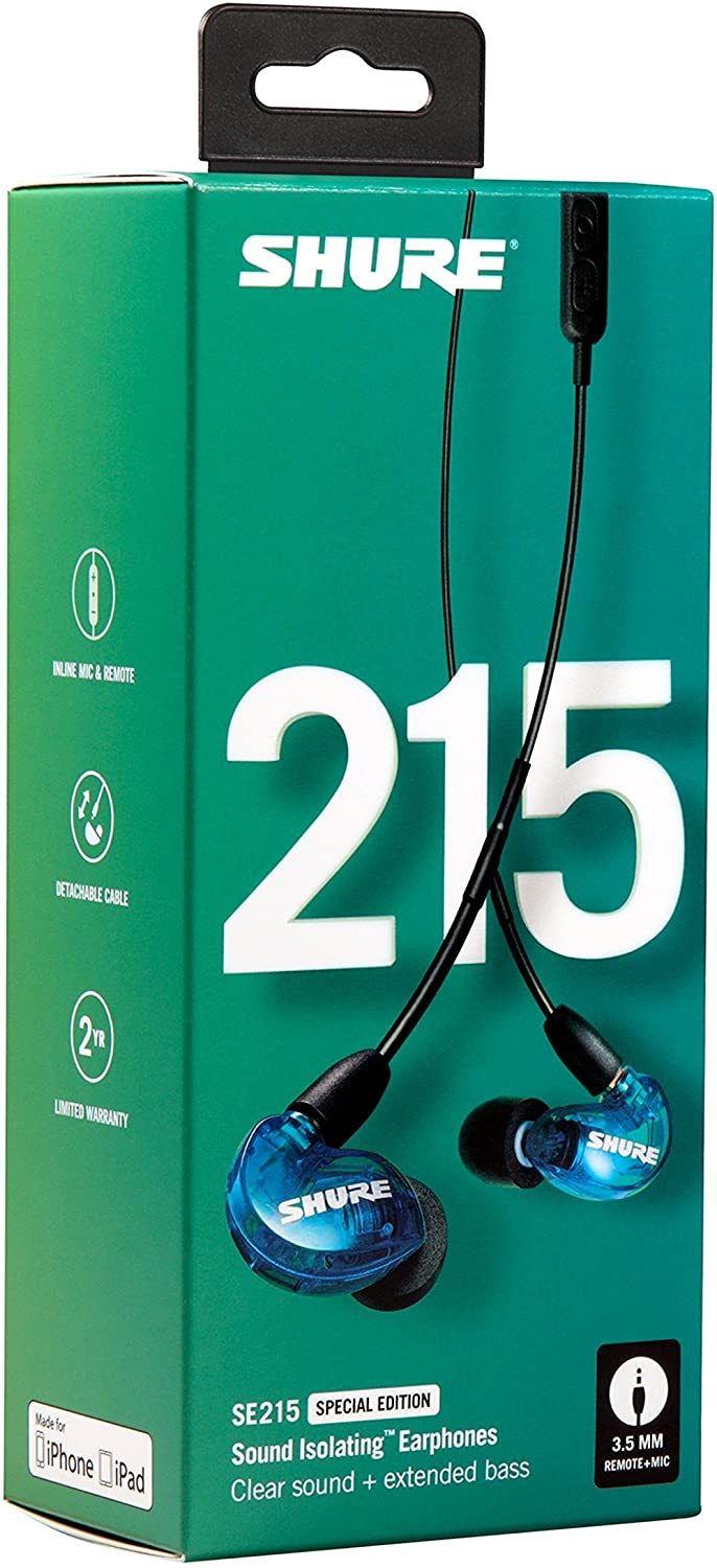 Shure SE 215 Blue UNI EFS - DJMania