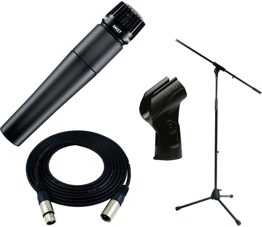 Shure SM57 + Pie jirafa + Cable micrófono de 6 metros - DJMania
