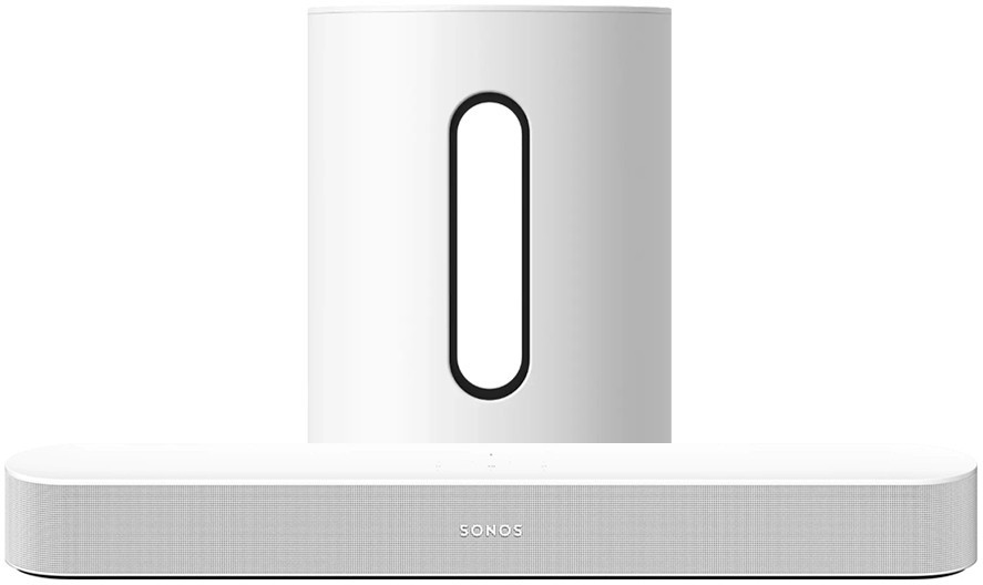 Sonos Beam 2 Blanco + Sonos Sub Mini Blanco - DJMania