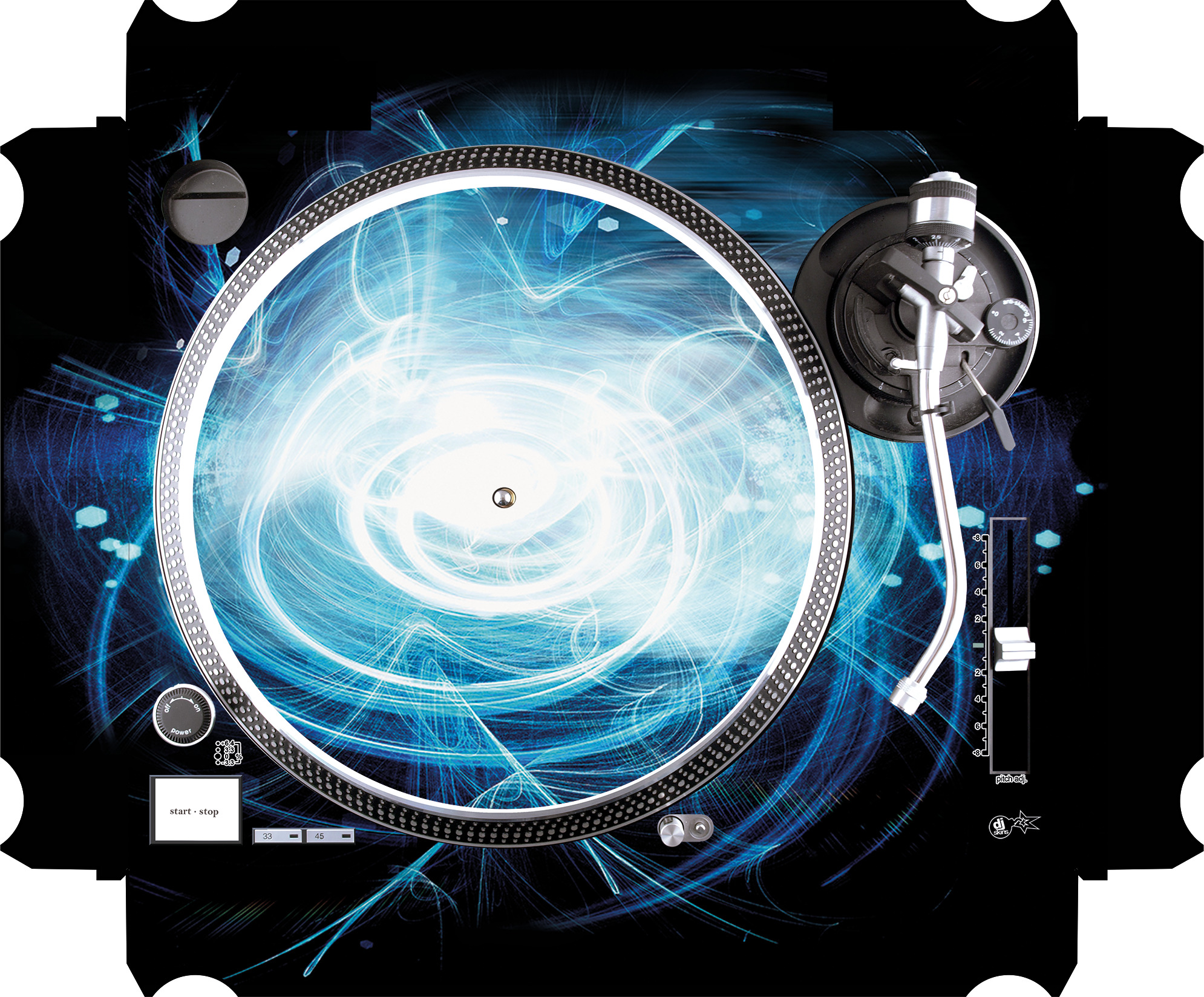 Technics 1210 MK2 Skin Black Hole - DJMania