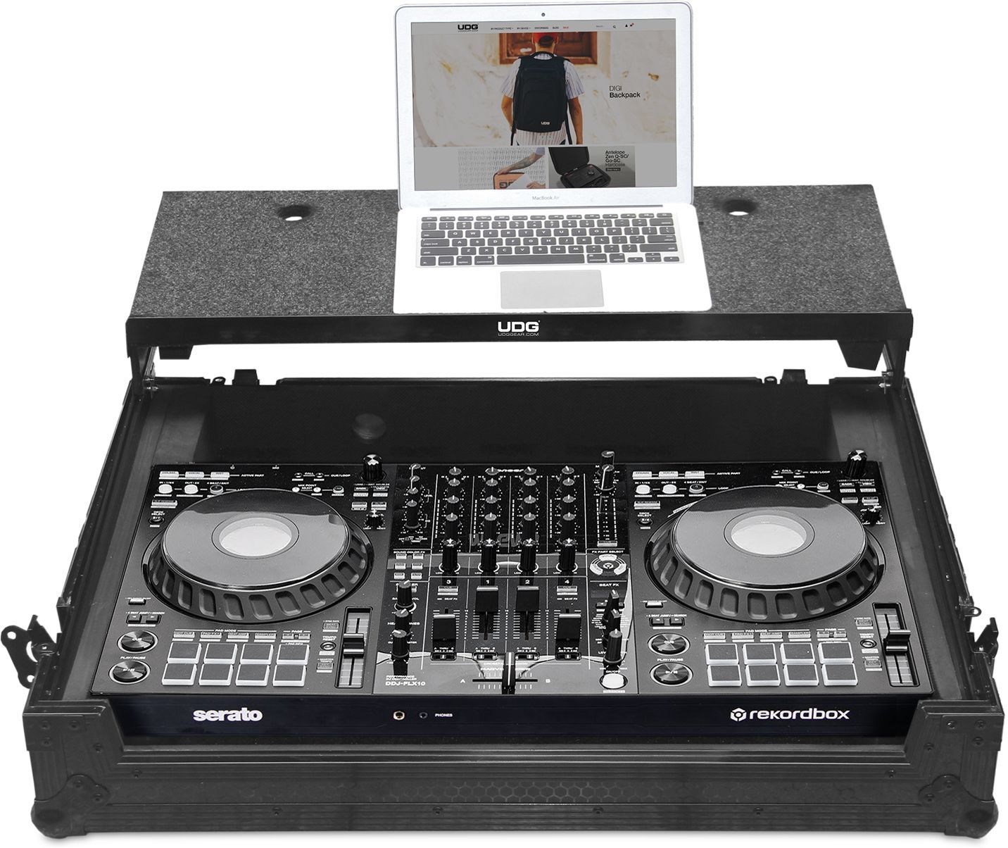 UDG Ultimate Flight Case Pioneer DJ DDJ-FLX 10 Black Plus - DJMania