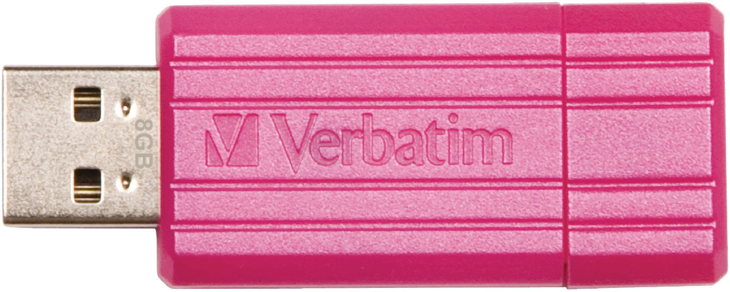 Lápiz de memoria USB 2.0 de 8 GB PinStripe rosa - DJMania