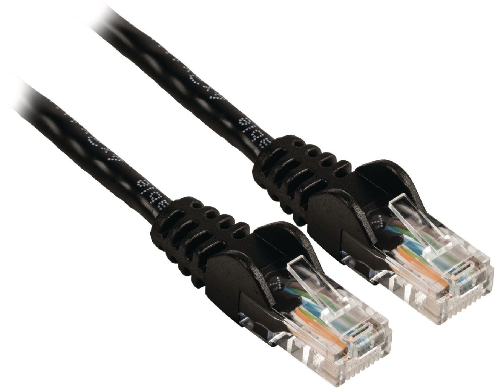 Cable de red UTP CAT5e, RJ45 macho – RJ45 macho, 2,00 m, negro - DJMania