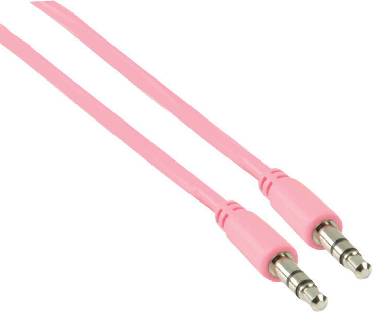 Cable rosa de audio estéreo 3.5mm de 1.00 m - DJMania