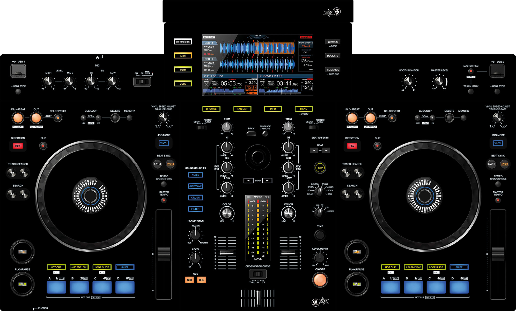 XDJ RX Skin - Black aka Original - DJMania