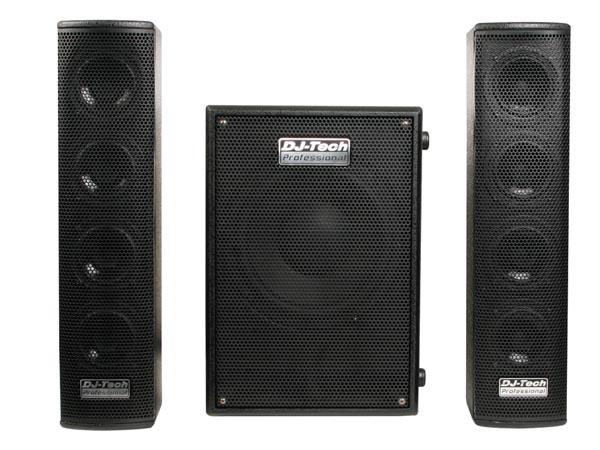 DJ TECH SOUND SYSTEM - 280 WATT PORTABLE PA SYSTEM - DJMania