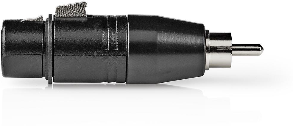 Adaptador XLR - RCA Macho - XLR Hembra de 3 Pines - 1 Pieza - Metal - DJMania