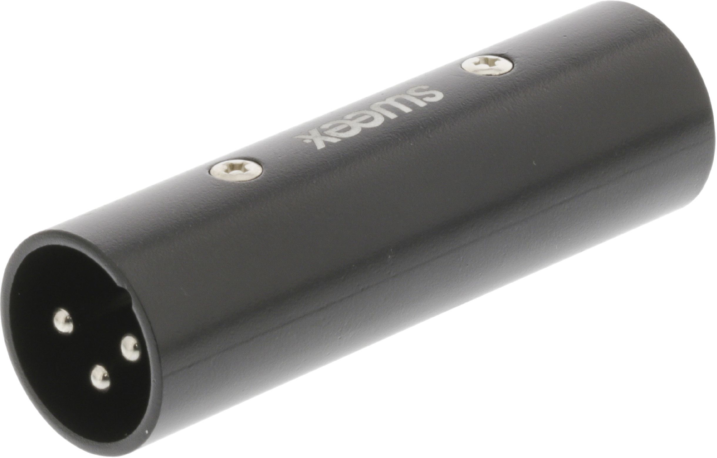 Adaptador XLR XLR 3-pin Macho - XLR 3-pin Macho Negro - DJMania