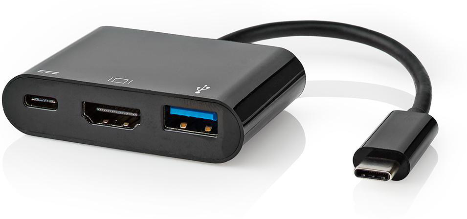 Cable Adaptador USB-C™ - USB-C™ Macho - Salida A Hembra + USB-C™ Hembra ...