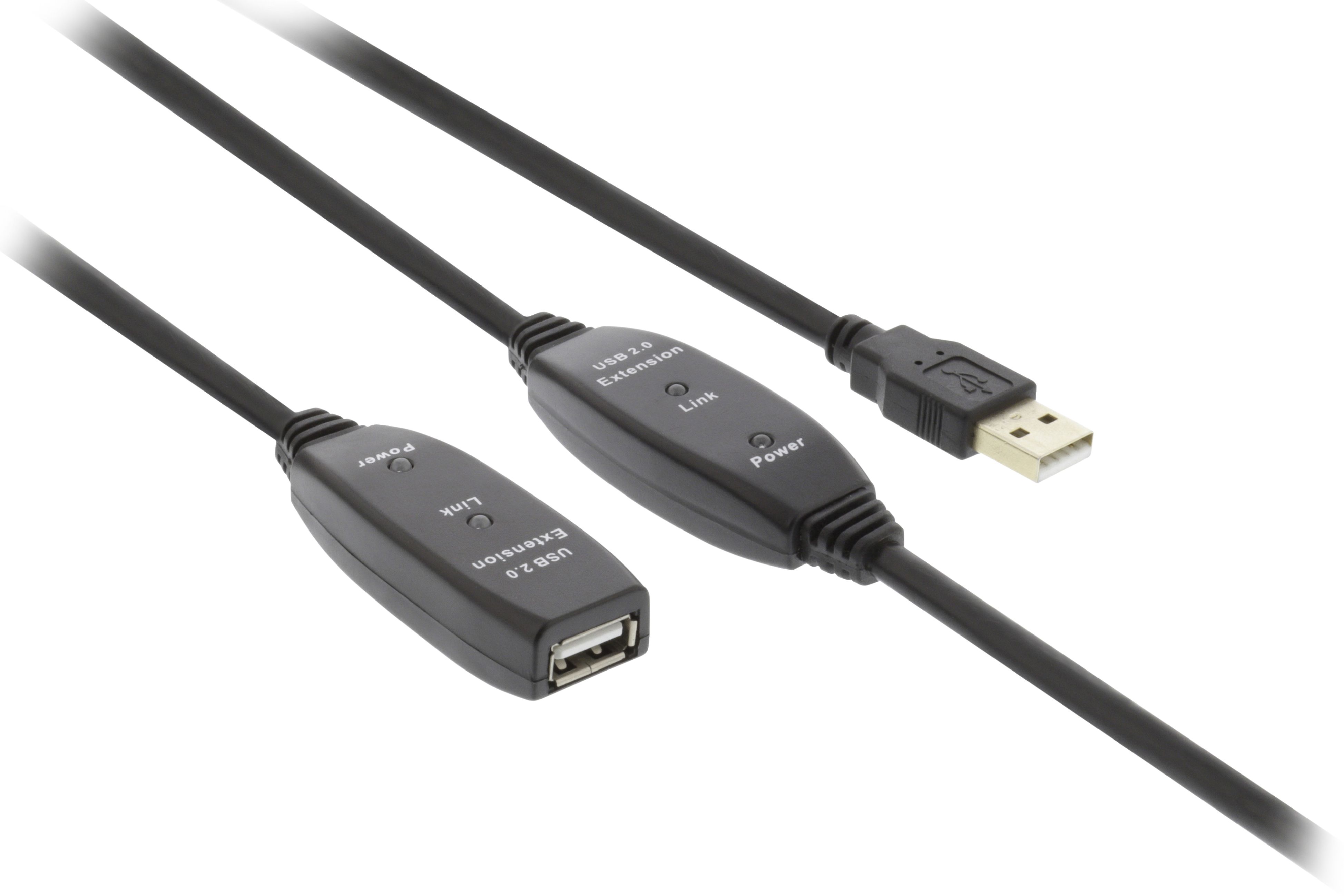 Cable Alargador USB 2.0 Activo USB A Macho - USB A Hembra de 30 m en ...
