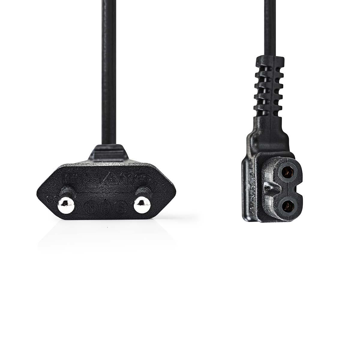 Cable de alimentación - Conector Europeo - IEC-320-C7 en Ángulo Derecha ...