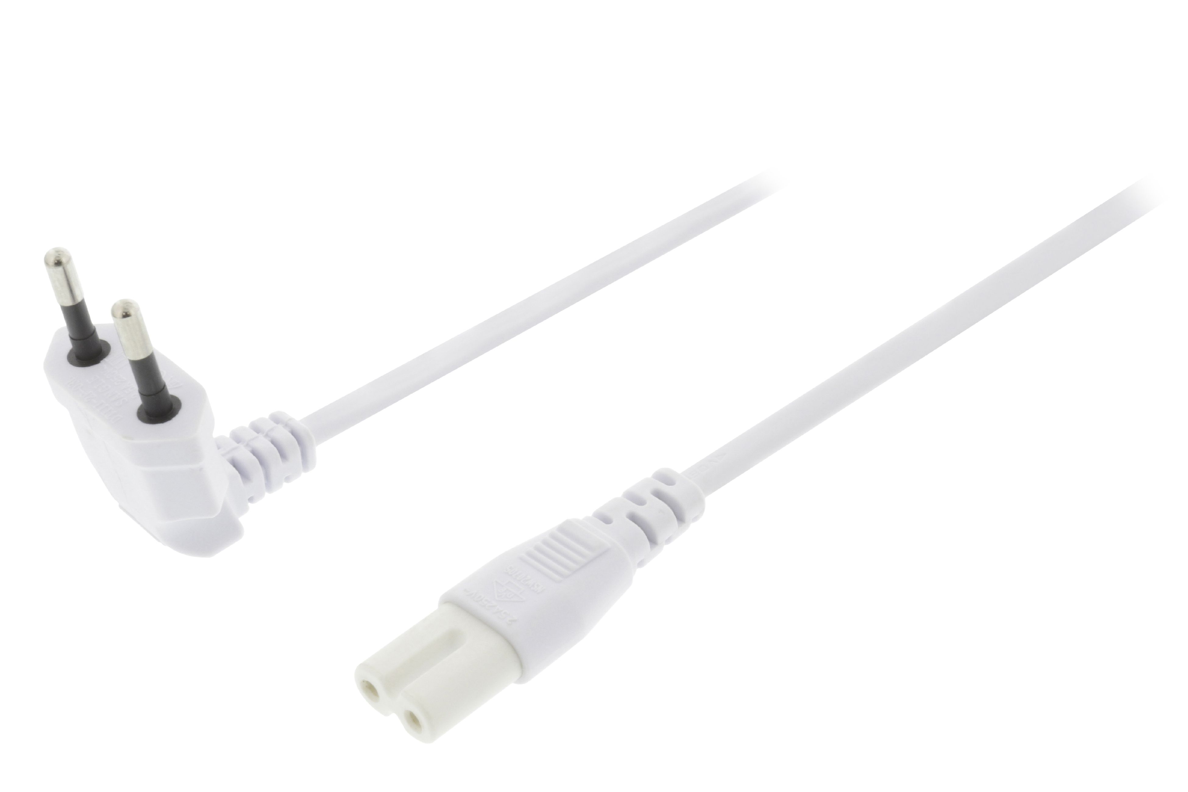 Cable de Alimentación Europeo en Ángulo Macho - IEC-320-C7 de 2,00 m ...