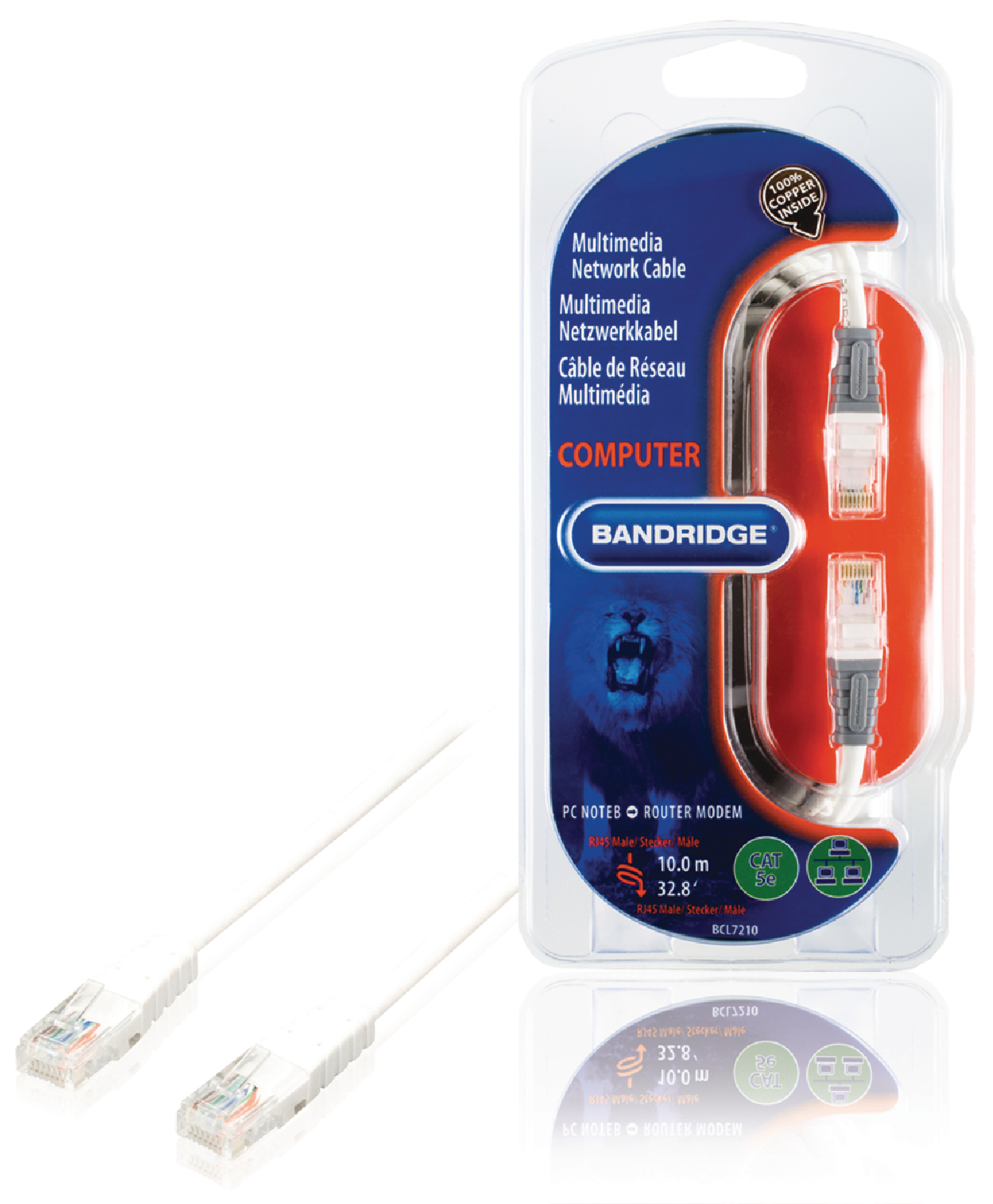 Cable de Red Multimedia 10.0 m - Bandridge BCL7210 - DJMania