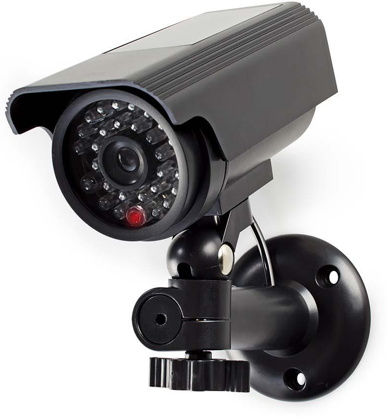 Cámara de Seguridad Simulada - Tubular - IP44 - Negro - DJMania