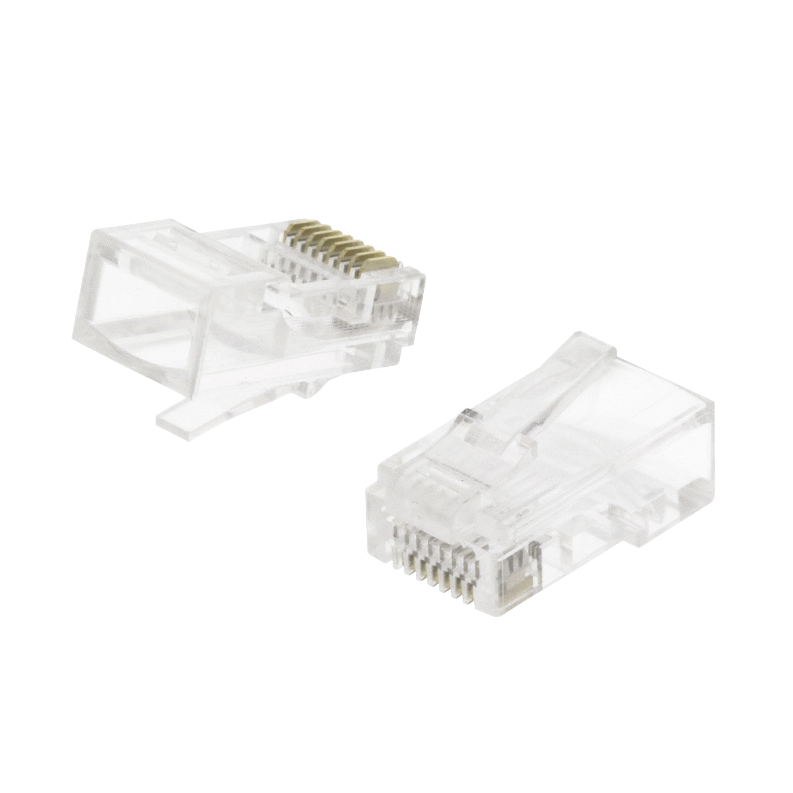 Conectores RJ45 de uso fácil para cables UTP CAT5 sólidos 10 uds ...