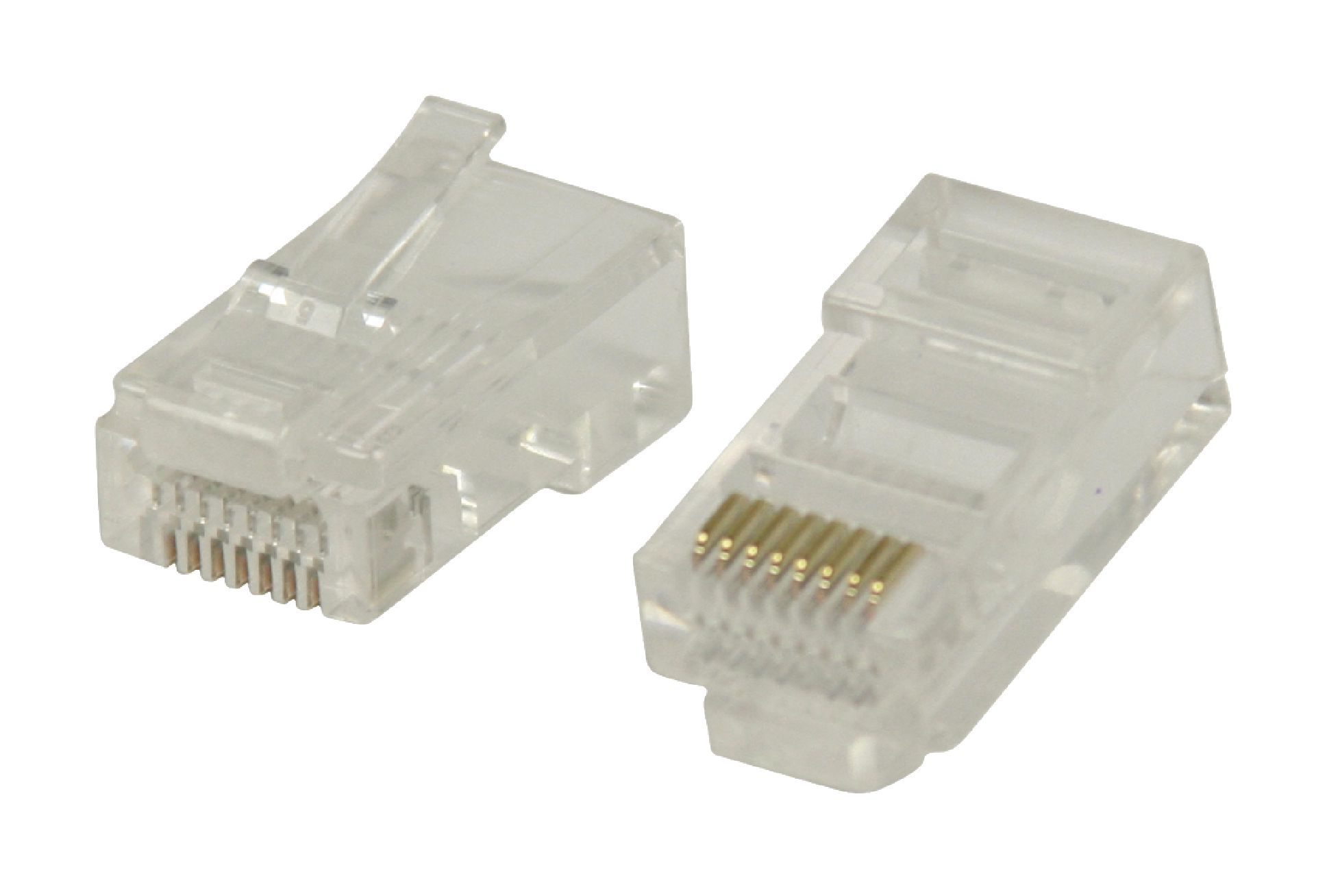 Conectores RJ45 de uso fácil para cables UTP CAT5 trenzados 10 uds ...